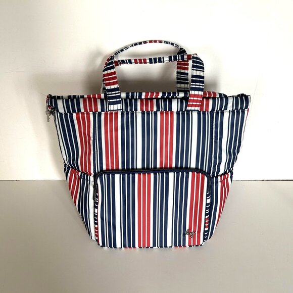 lug | Bags | Lug Ditty Xl Tote Bag Drawstring Bag Joy Stripe Red White ...